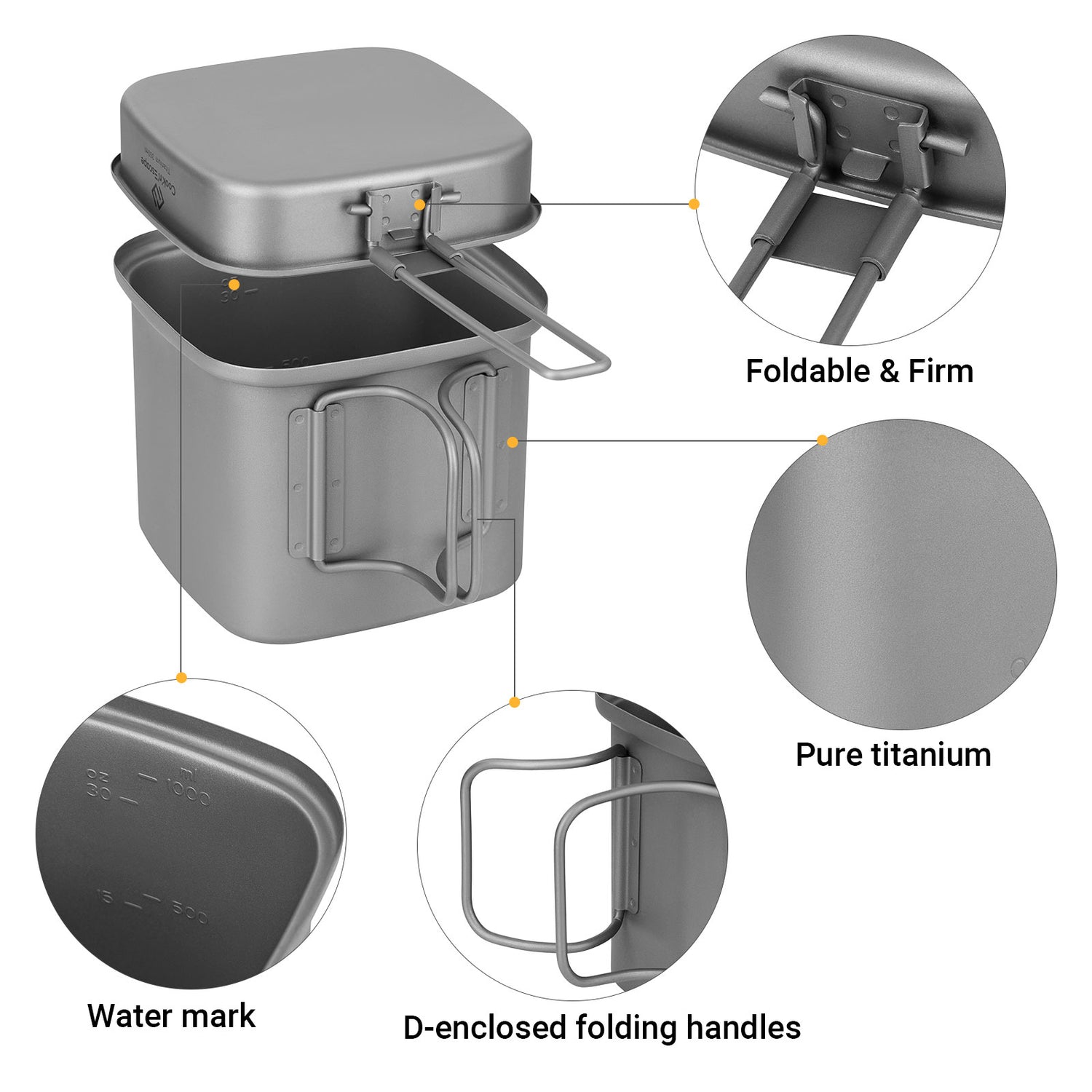 Cook'n'Escape Mount Logan Cookset Titanium Cookset – BRoadout