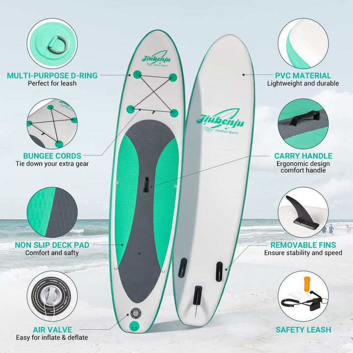 Inflatable Stand Up Paddle Board with Paddle - 10'6" – BRoadout