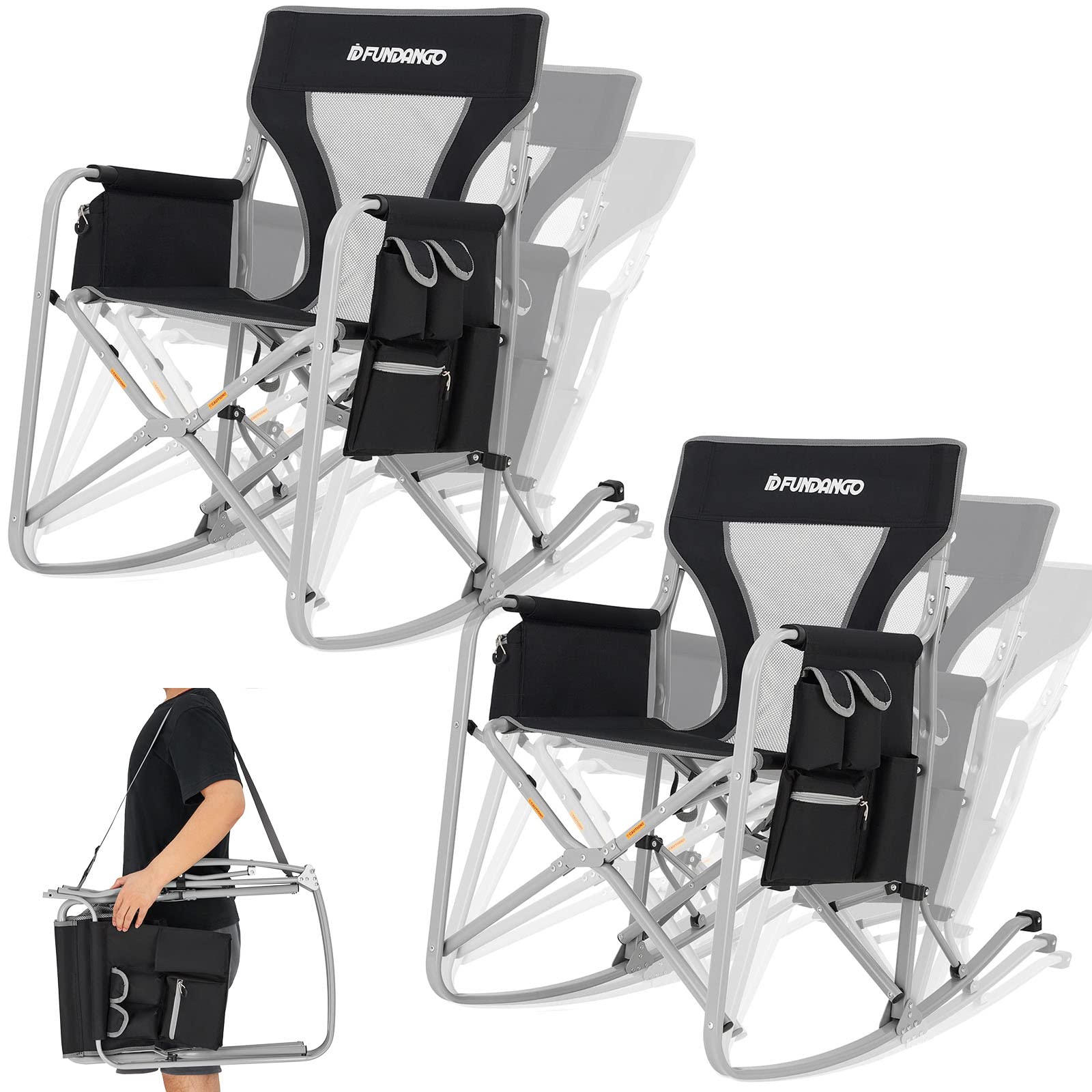 FUNDANGO Rocking Director Chair Set of 2 – BRoadout