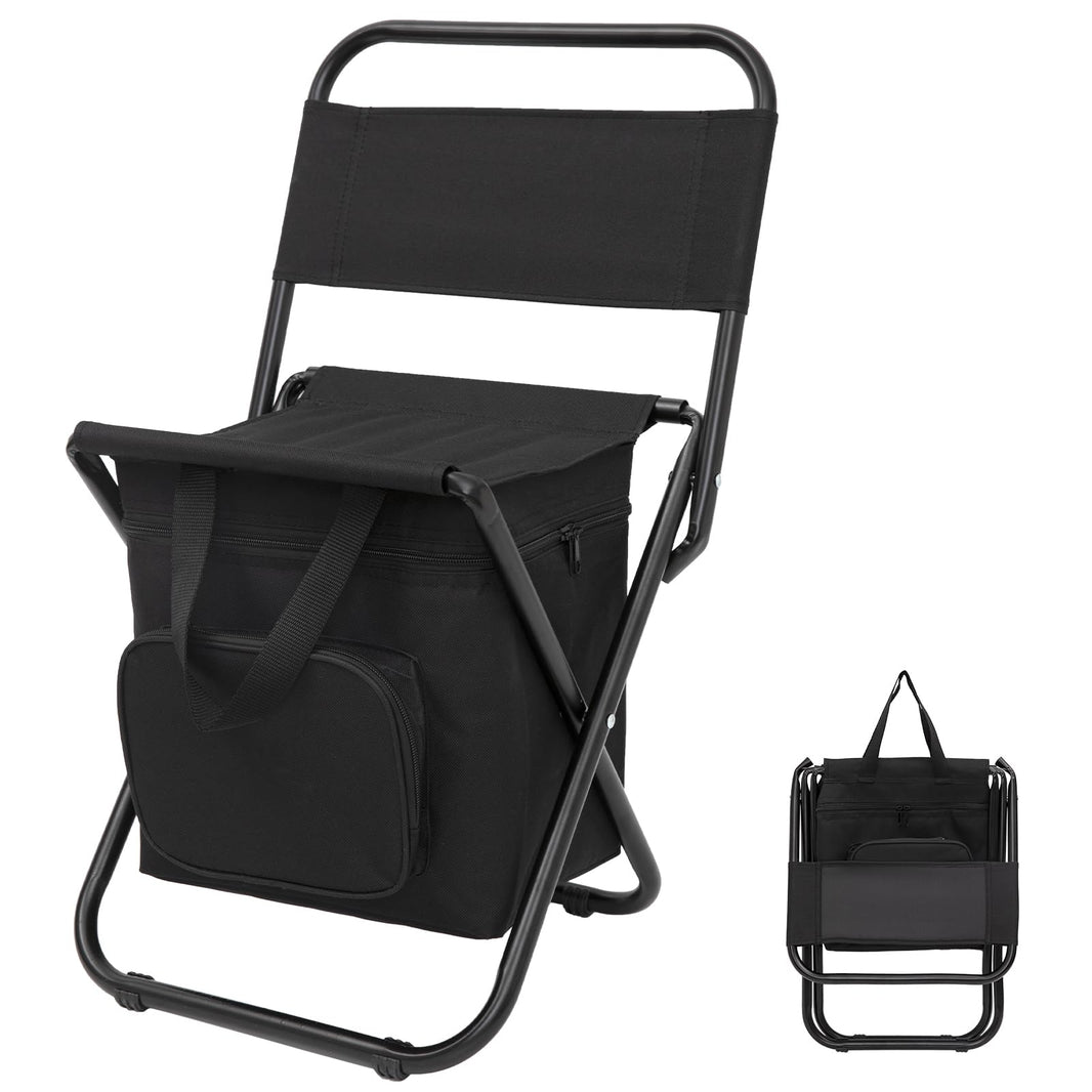 FUNDANGO Cooler Backrest Stool Fishing Chair with Cooler Bag – BRoadout