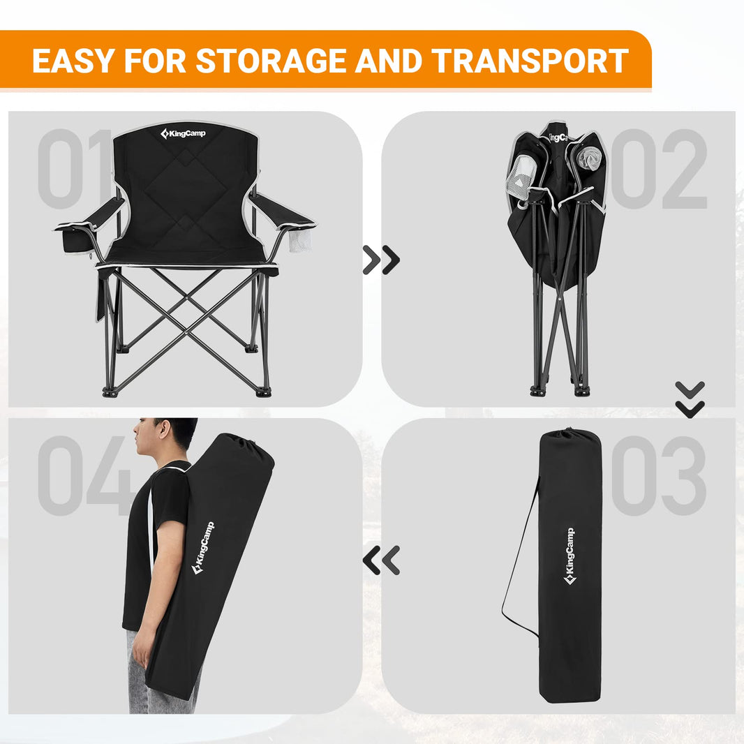 KingCamp Extra-Large Folding Camping Chair – BRoadout