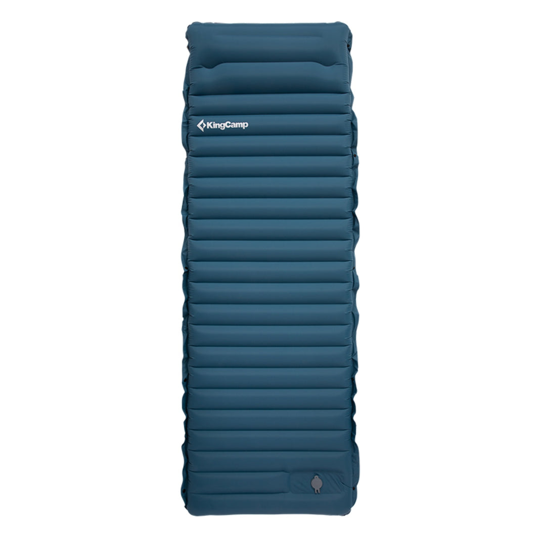 KingCamp DELUXE 10.1 Inflatable Sleeping Pad – Built‑In Foot Pump & Pi ...