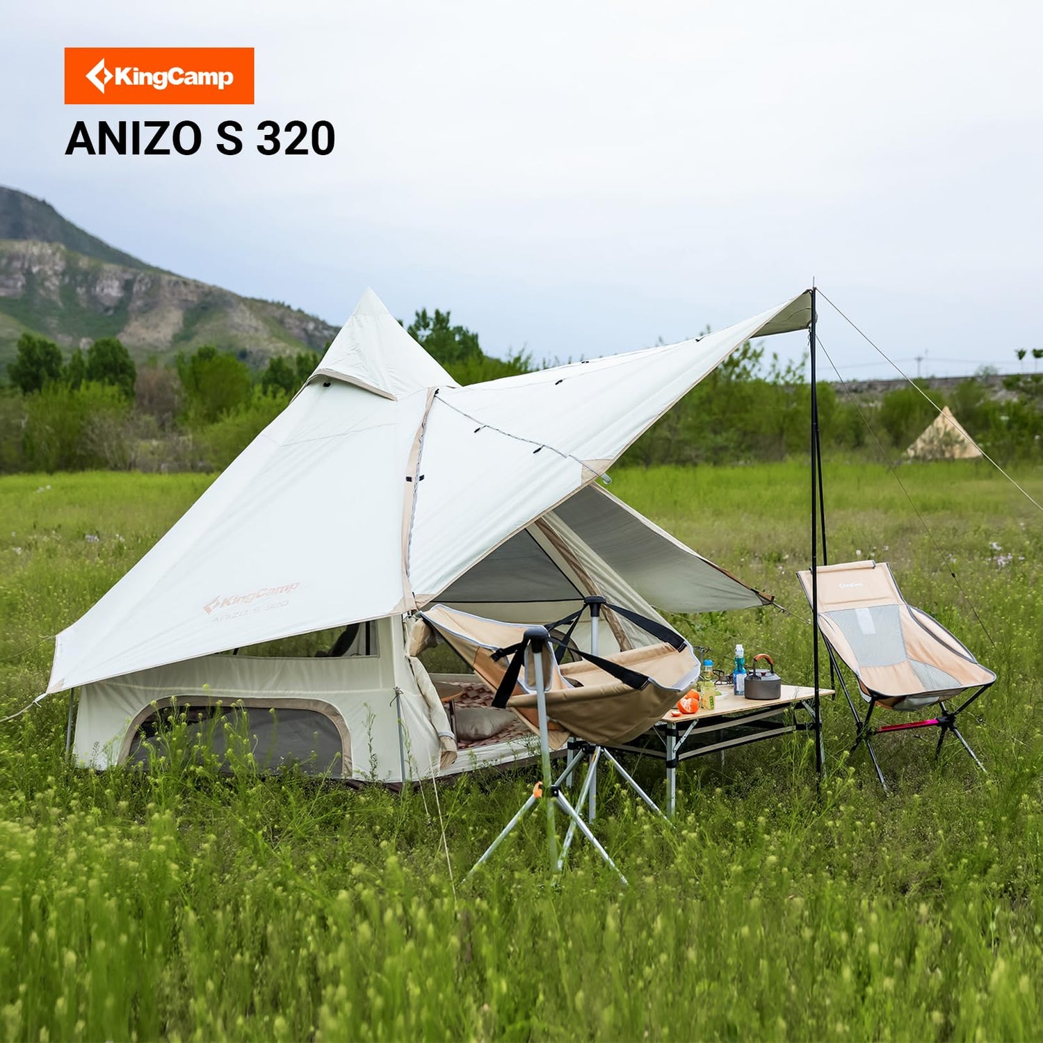 KingCamp Double Spire Canvas Camp Tent – BRoadout