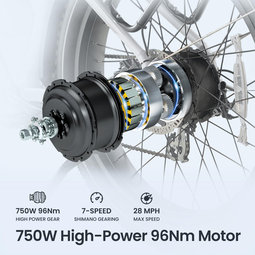 Magicycle Cruiser Pro 26" Fat Tire Electric Bike 750W Electric Bike ...