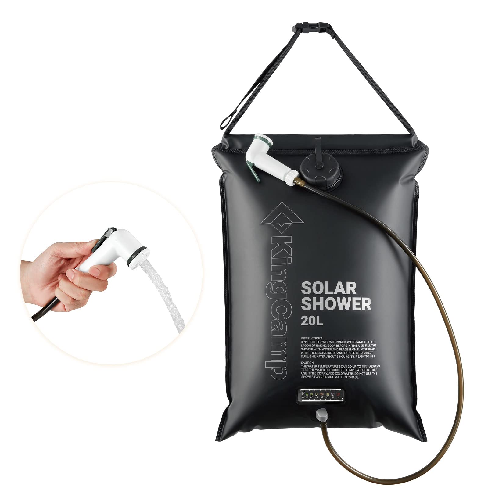 KingCamp Solar Shower Adjustable Shower – BRoadout